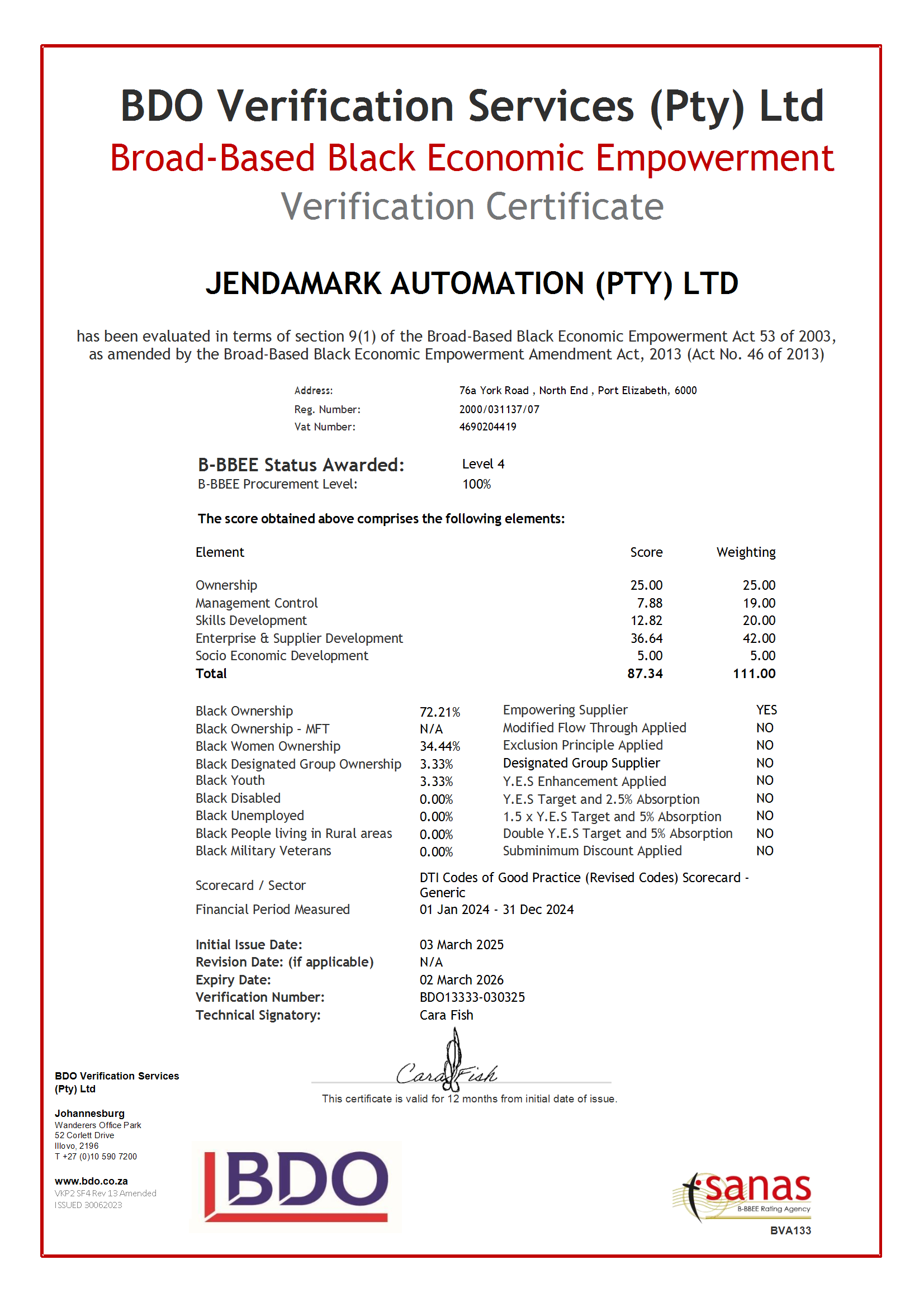 Global Footprint - Jendamark